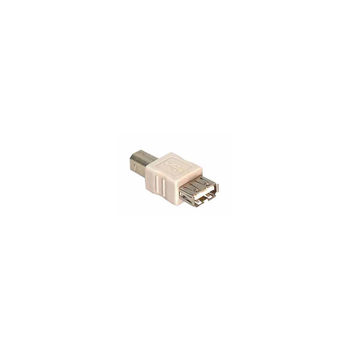 USB adapter from type A female plug to type B male plug