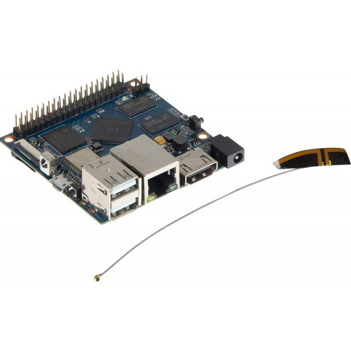 Banana PI M2+ Quad core 1 GB RAM, USB, 8GB eMMC, HDMI, WiFi, BT, LAN ...