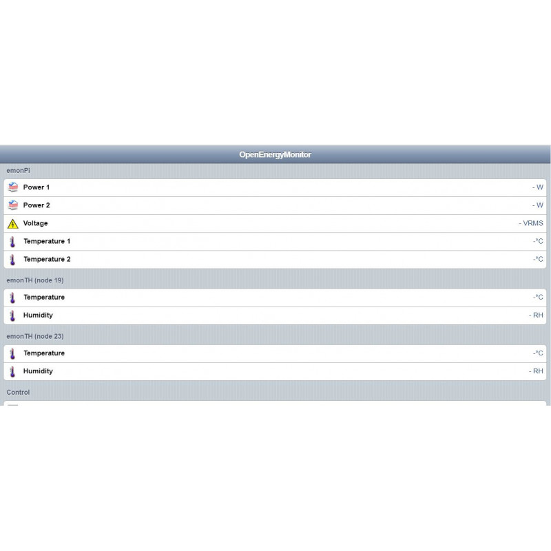 KIT domotica DomoRPI Raspberry PI RS485 I/O temperatura umidità emoncms ...