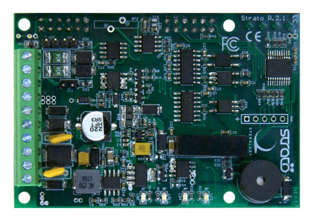 Strato PI UPS Shield Raspberry PI 2,3 RTC, RS232 / 485, PSU 9-28VDC ...