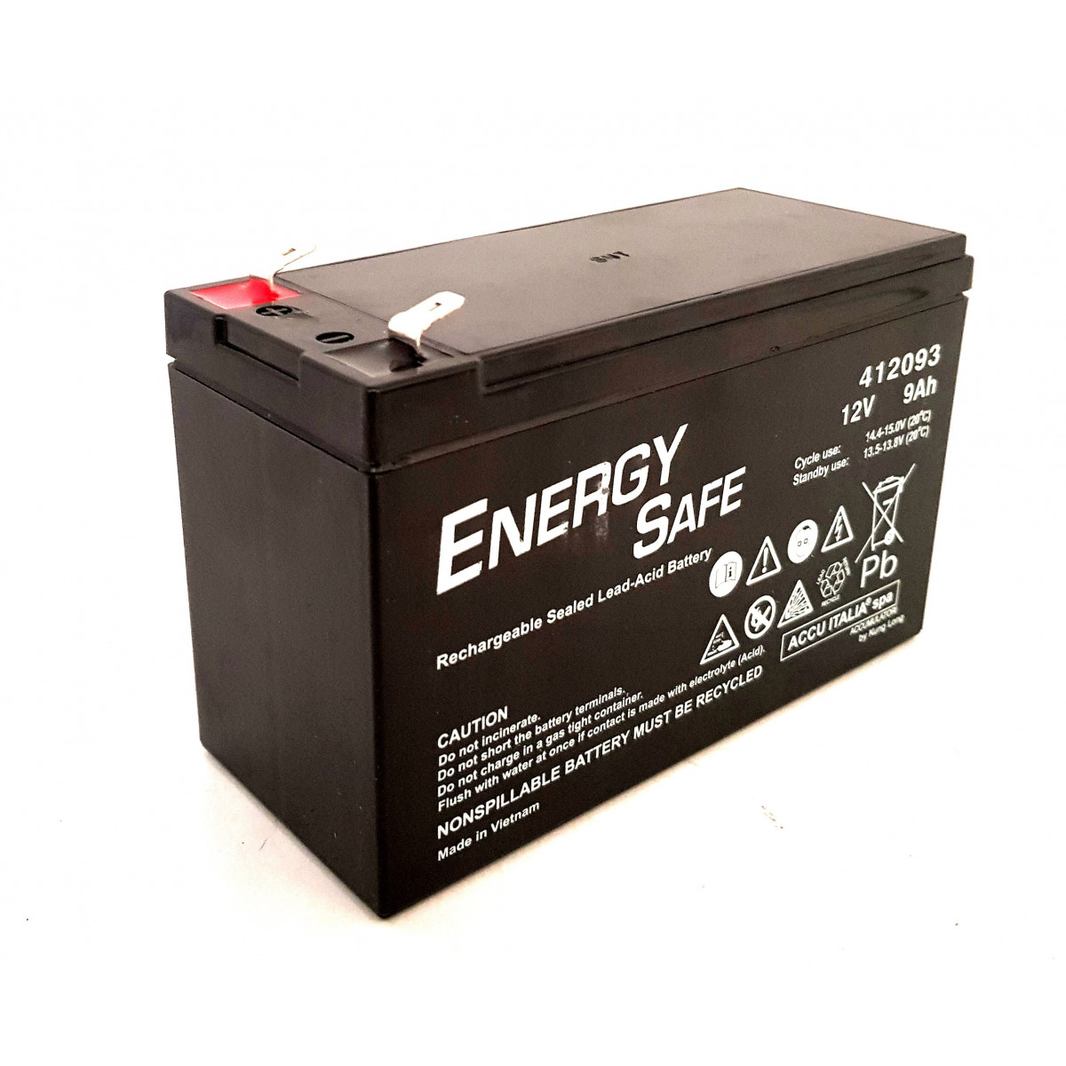 AGM VLRA 12V 9Ah hermetic rechargeable lead acid battery for cyclic and ...