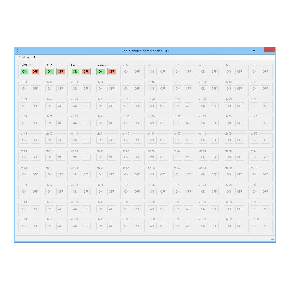 Radio switch commander 100 for USB radio control