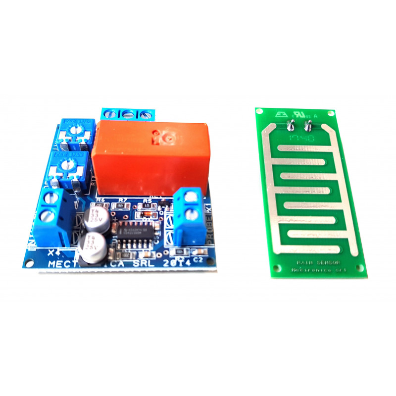 Multi-purpose anti-flooding rain water sensor 12V DC relay 16A 230V plate