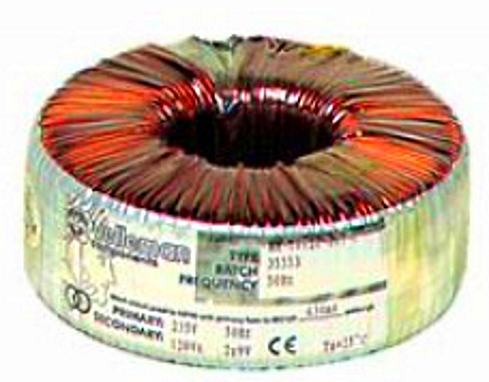 TRASFORMATORE TOROIDALE 120 VA PRIMARIO 230VAC – SECONDARIO 2X30 VAC