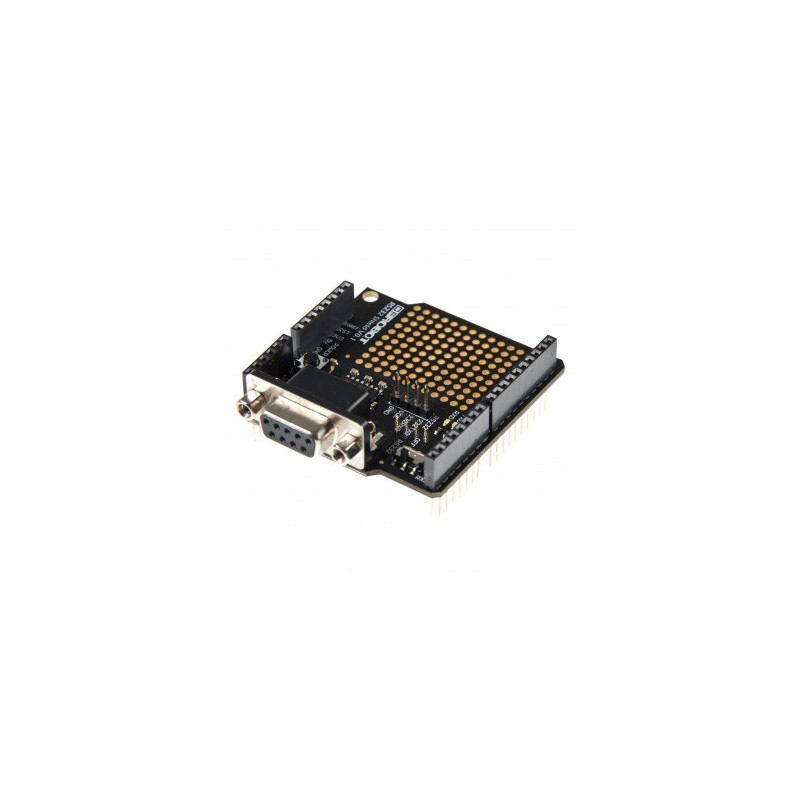 Shield DB9 RS232 MAX3232 with built-in millefori board for Arduino