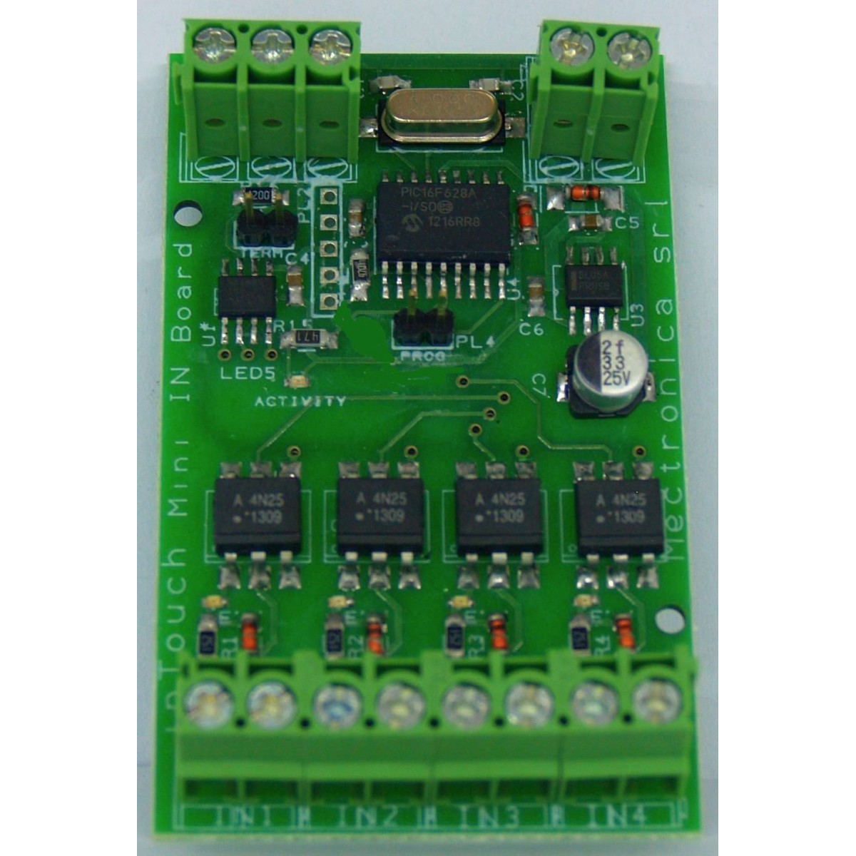 B Mini IN Device 4 inputs on RS485 bus with 32 connectable devices