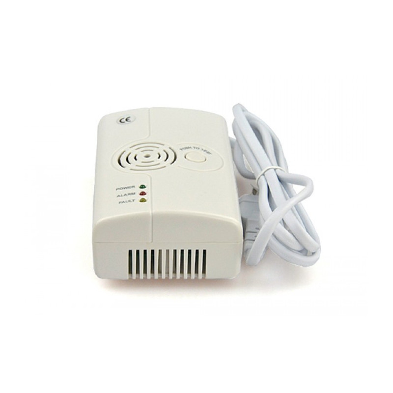 Rilevatore fughe di gas metano e GPL con sirena 75db e tx wireless FR575