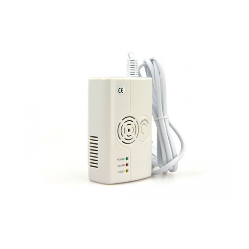 Rilevatore fughe di gas metano e GPL con sirena 75db e tx wireless FR575