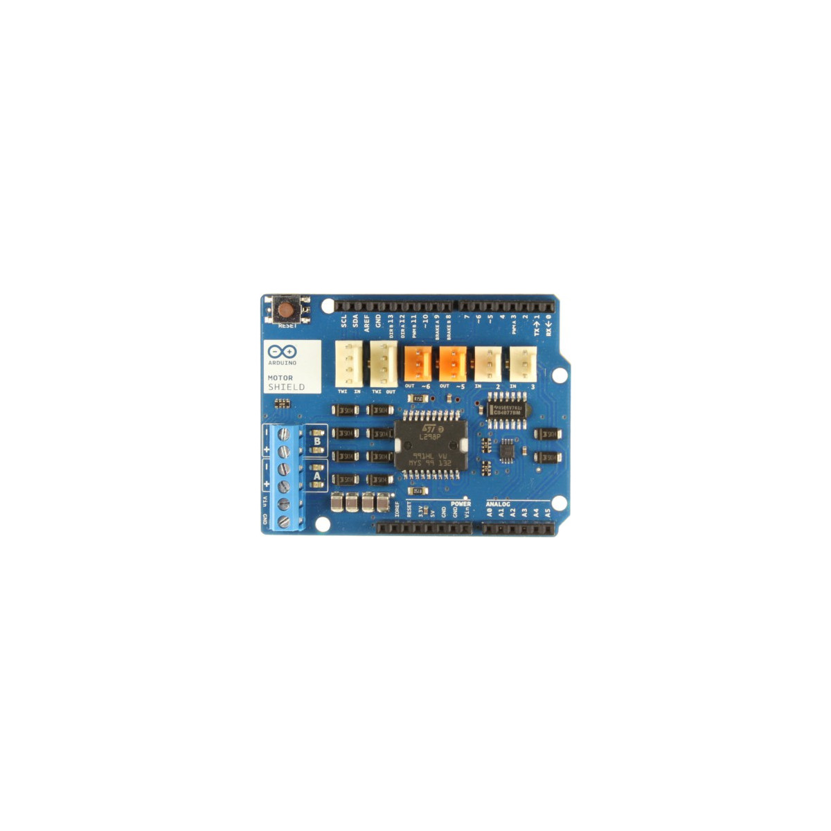 Arduino Motor Shield REV3 L298 H puente DC y motores paso a paso 5-12V