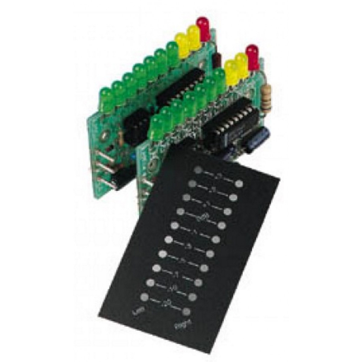 KIT VU METER DIGITAL AUDIO STEREO 2 X 10 LED BAR und SPOT MODE