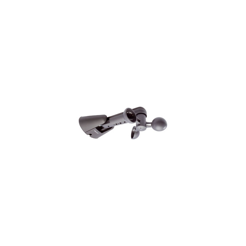 3-blade wind speed sensor with articulated arm and output contact