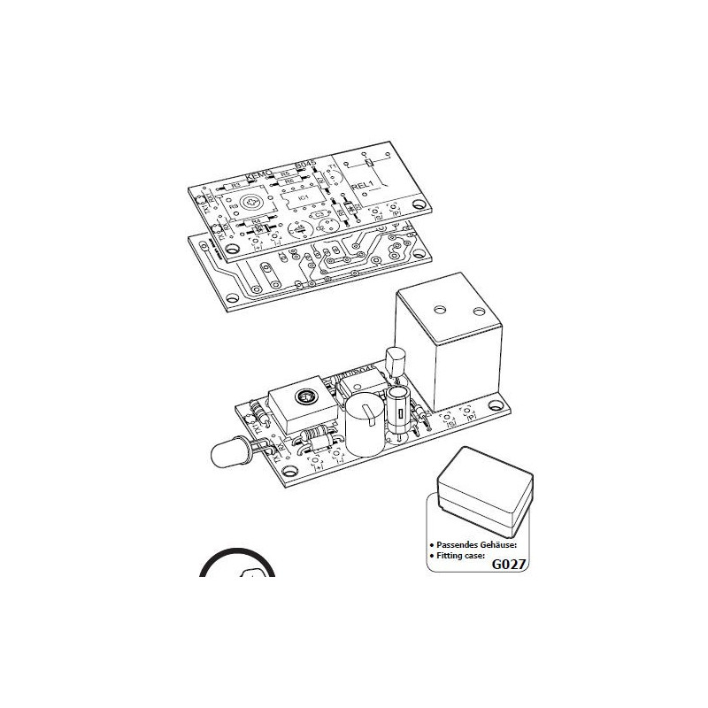 KIT interruttore crepuscolare notte giorno barriera luce 12V DC con ...