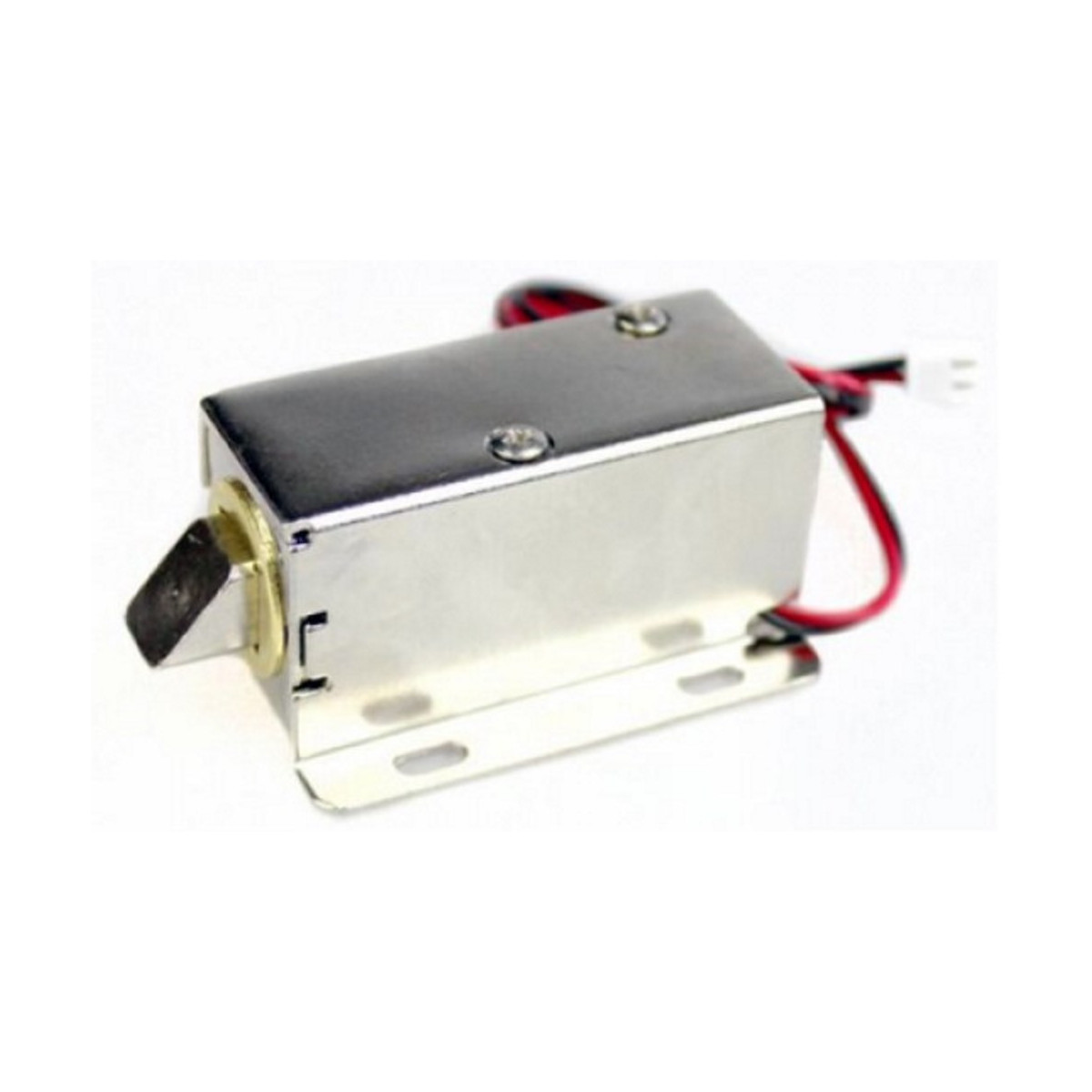 MINI ELECTRIC LOCK for French window with solenoid metal structure 24 VDC