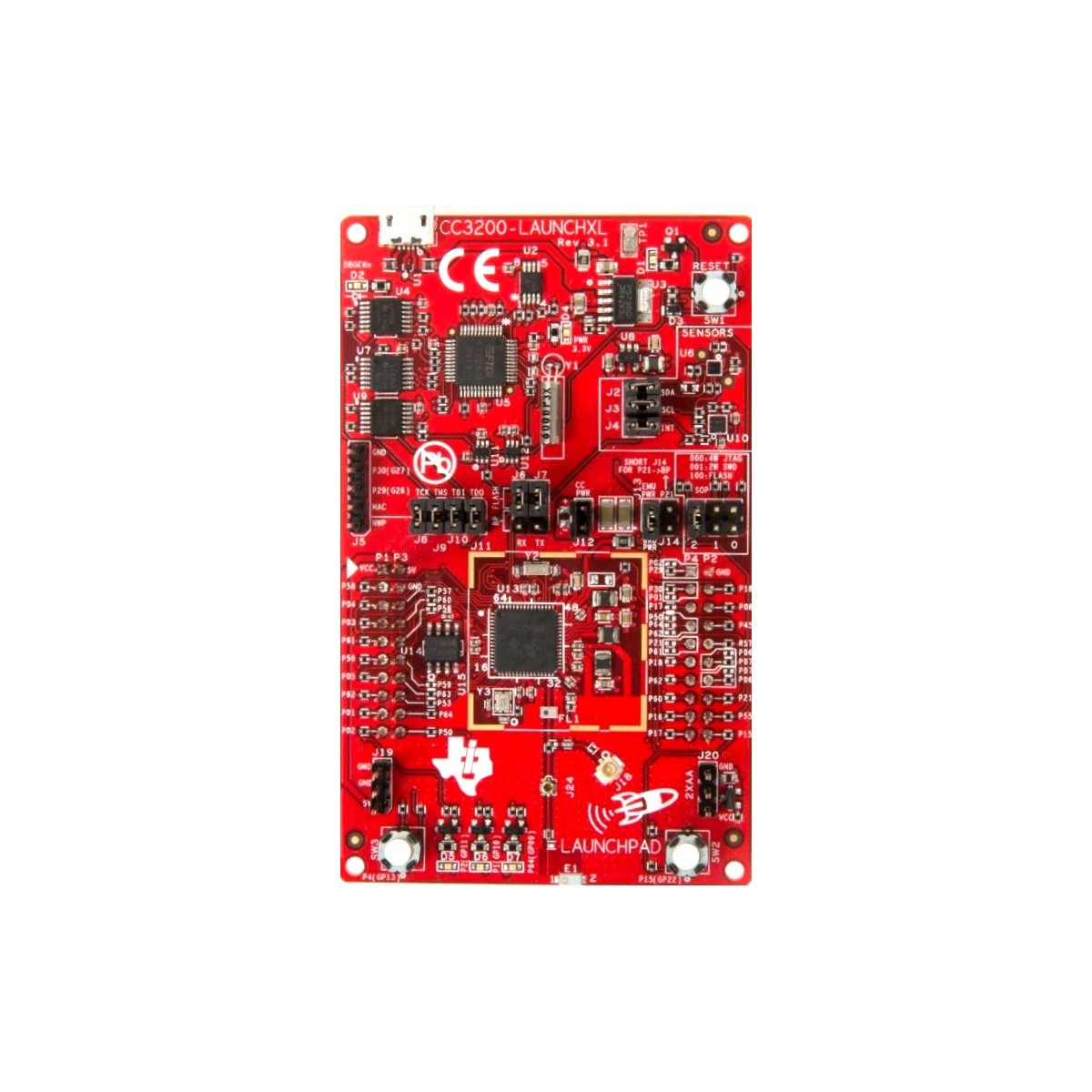 Microcontroller Development Kit und TI SimpleLink Wi-Fi CC3200 LaunchPad