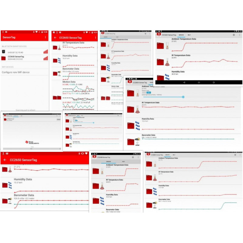 SimpleLink CC1350 SensorTag Development Kit Bluetooth 10 MEMS Sensor