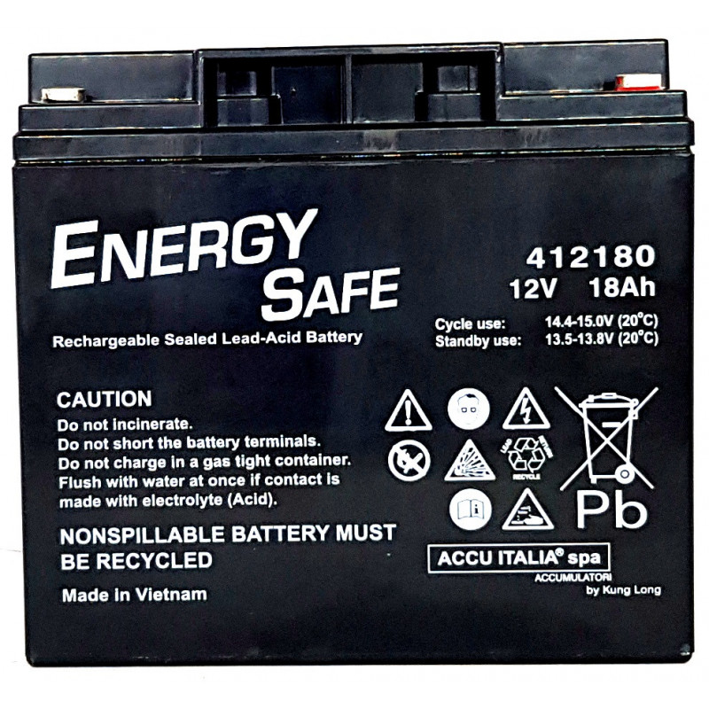 Batterie plomb-acide rechargeable hermétique AGM VLRA 12V 18Ah pour une ...