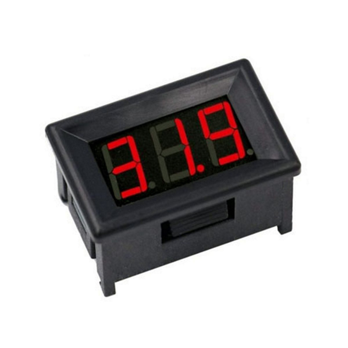 0-100 VDC 3 digit mini panel voltmeter with red LED display
