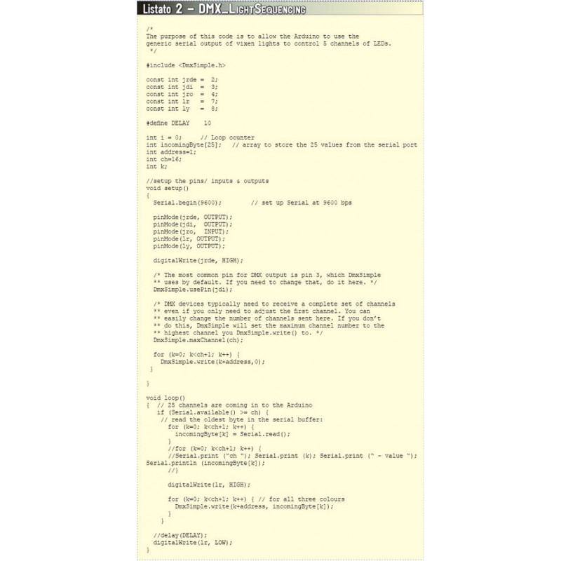 Arduino DMX 512 Shield KIT with XLR connector and microSD reader