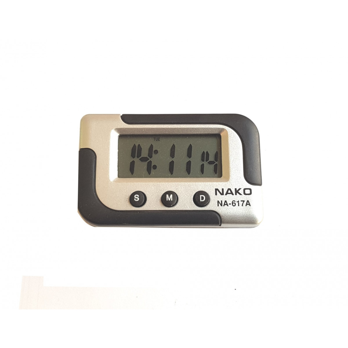 Quartz battery portable LCD digital clock for cars with alarm clock and ...