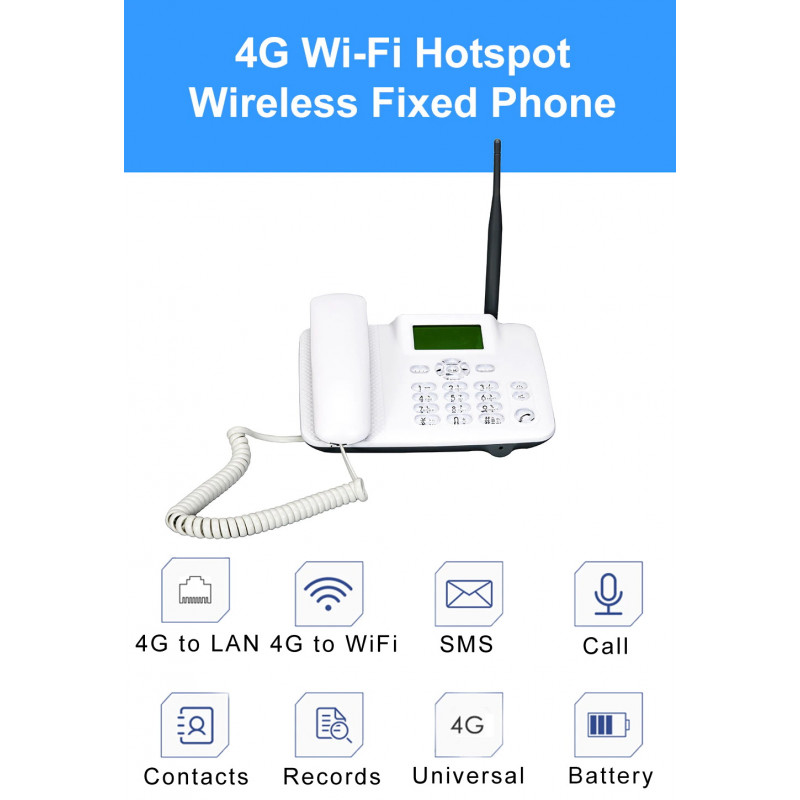 4G GSM VoLTE desk phone with 150Mbps Internet Hotspot function