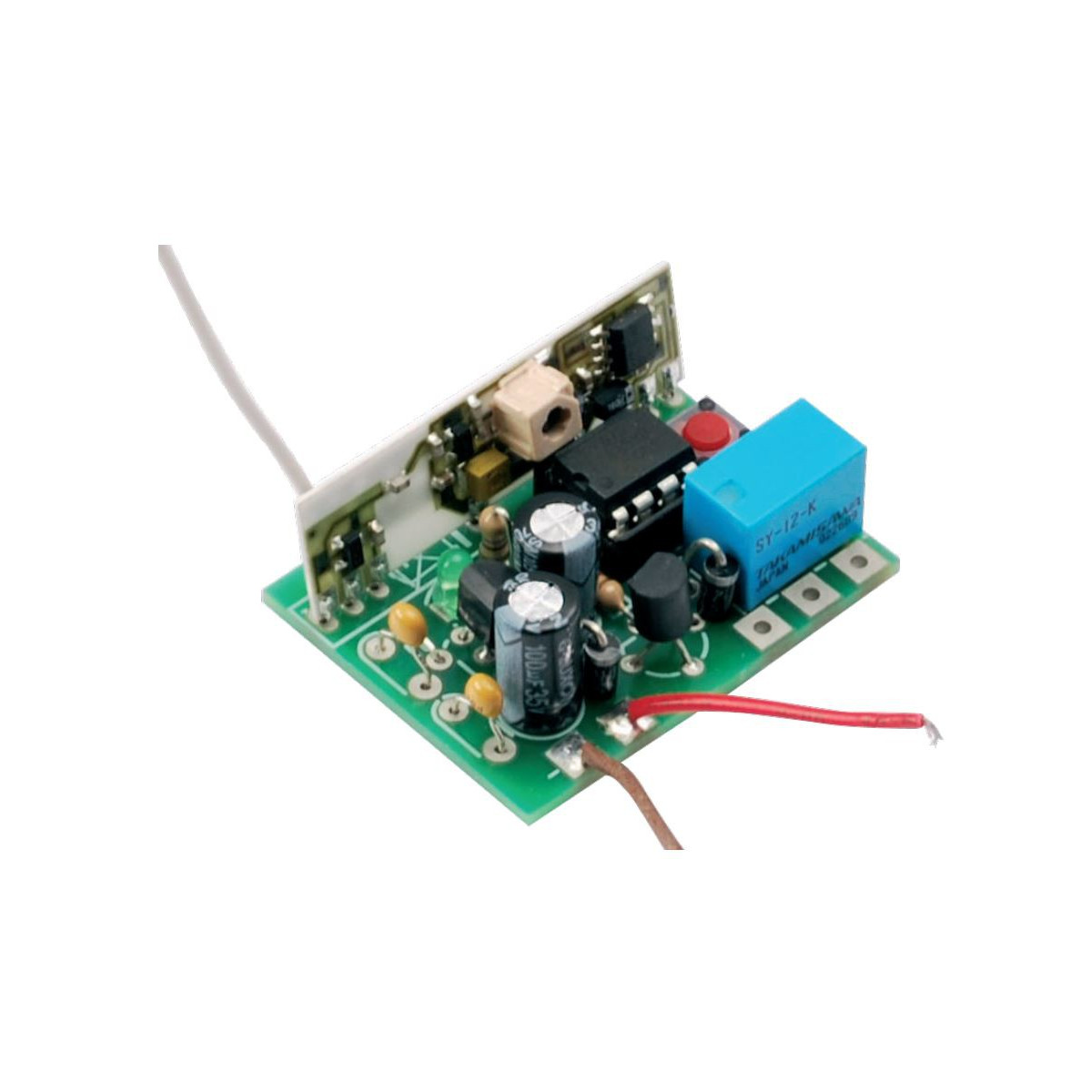 Compact self-learning wireless radio receiver motorola 433 MHz coding