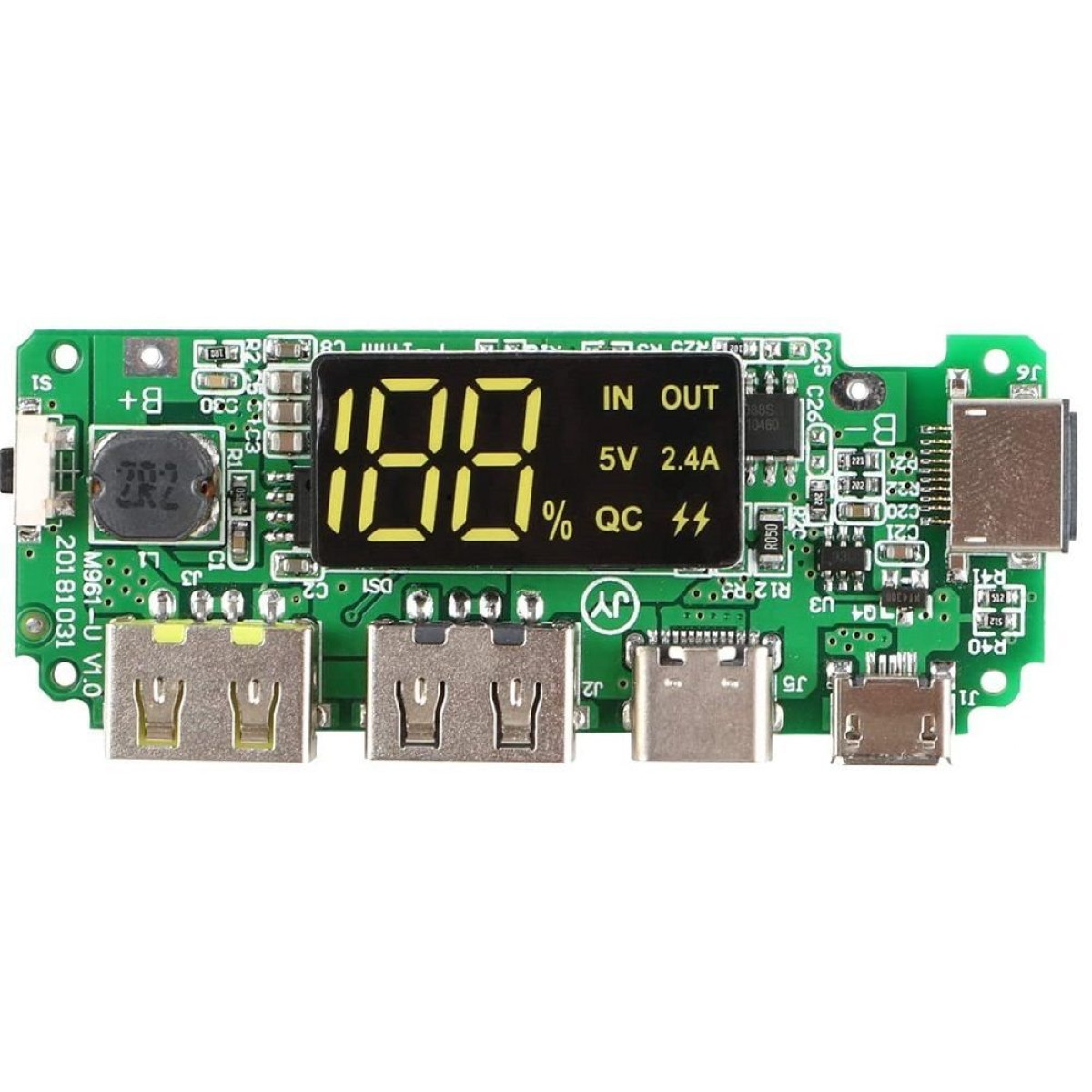 DualUSB module 5V 18650 lithium batteries overcharge / short circuit ...