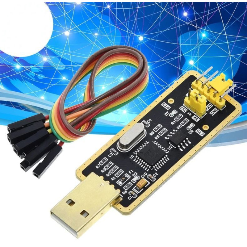 5V 3.3V Serial TTL Nivel USB 2.0 Adaptador Módulo USB con cables para ...