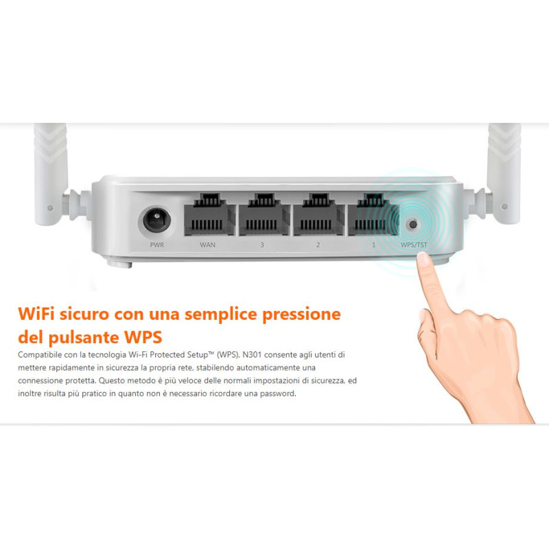 Router wireless N301 300 Mbps Tenda ripetitore, Access Point, WISP e ...