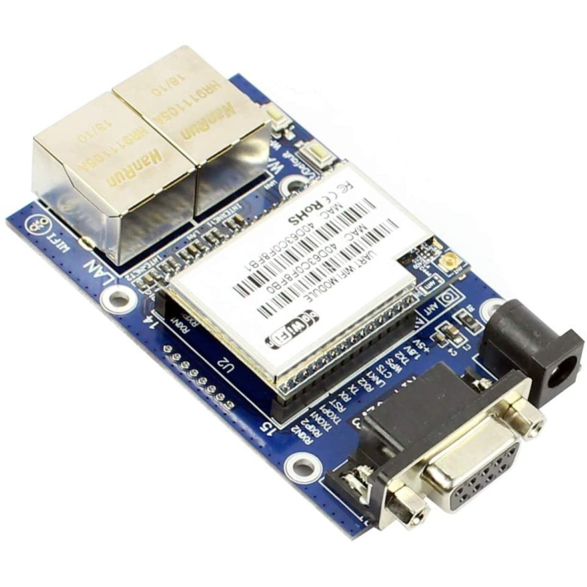 Industrial multifunctional RS232 LAN Ethernet WiFi interface converter