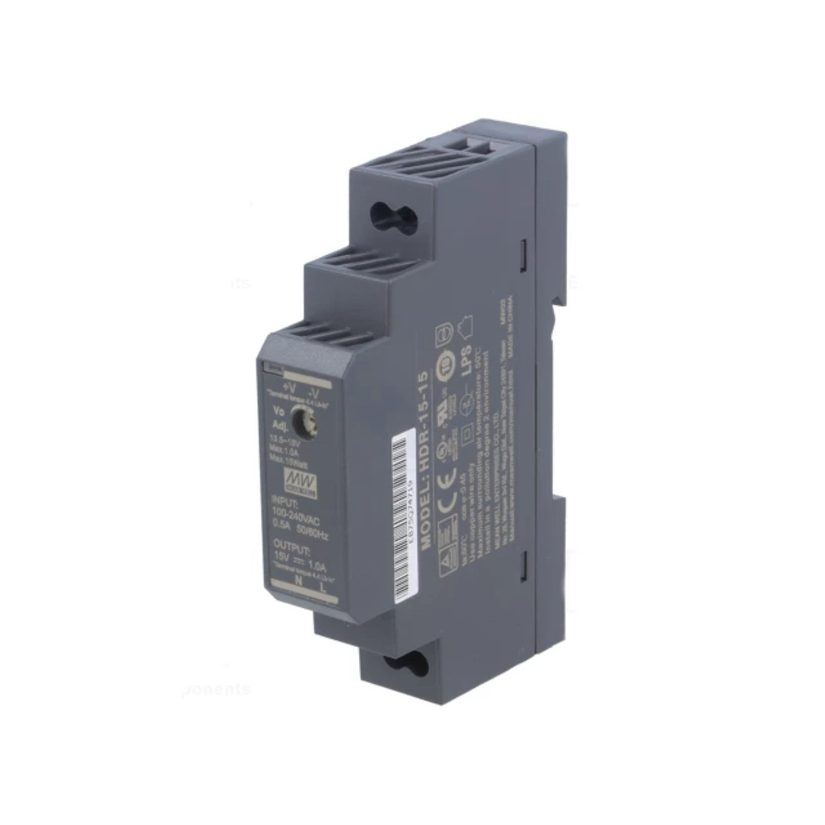 Switching power supply 15W 15VDC 1A input 85-264VAC 120-370VDC