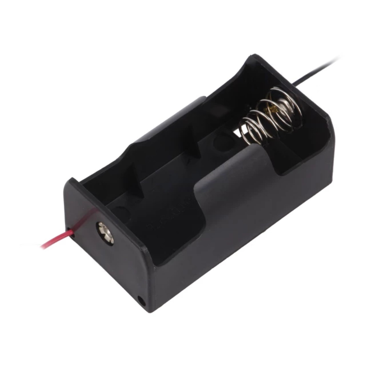 1 x D, R20 battery box with black conductors 150mm