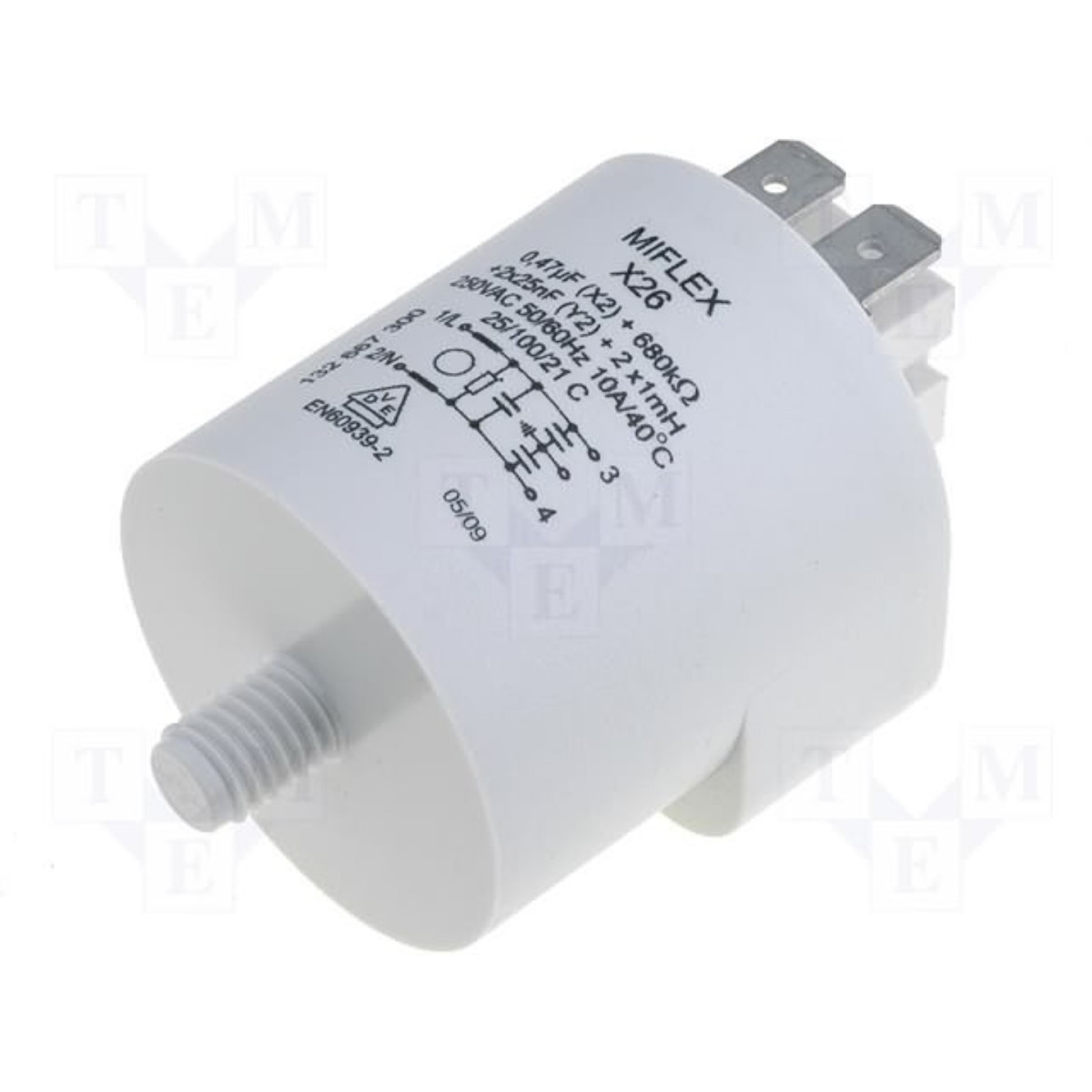 EMI anti-interference mains filter for household appliances 250V 10A