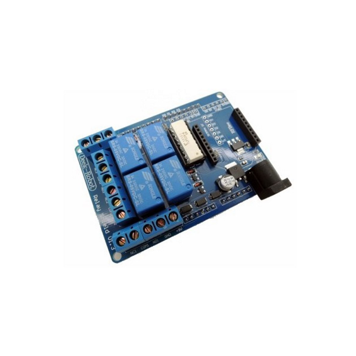 Shield Arduino salida 4 canales relé 3A con fuente de alimentación de 7 ...